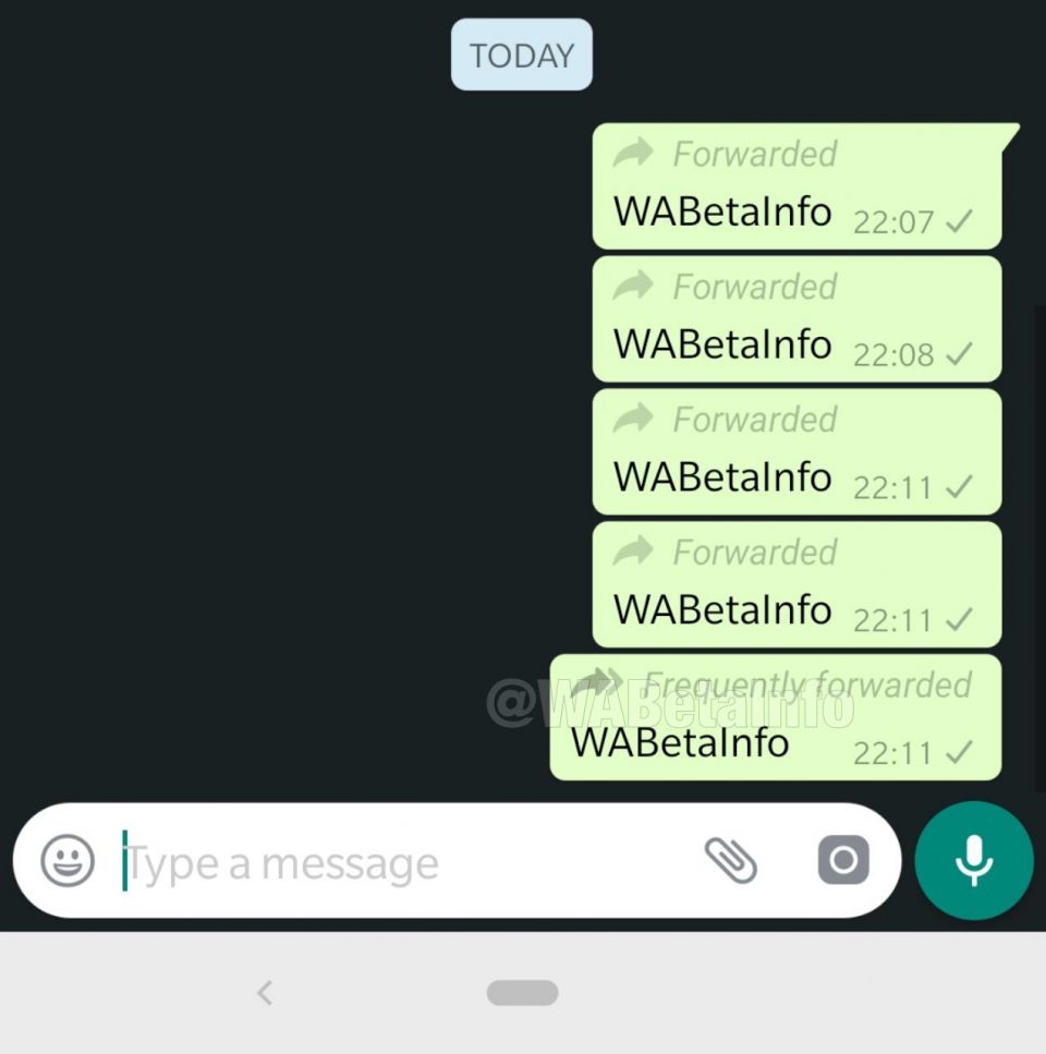 How forwarding works on WhatsApp | WABetaInfo