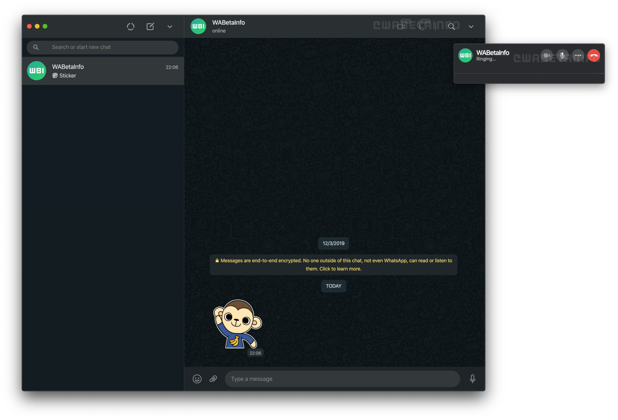WhatsApp Beta Calls Available On WhatsApp Desktop WABetaInfo WhatsApp Beta Calls Available On WhatsApp Desktop WABetaInfo