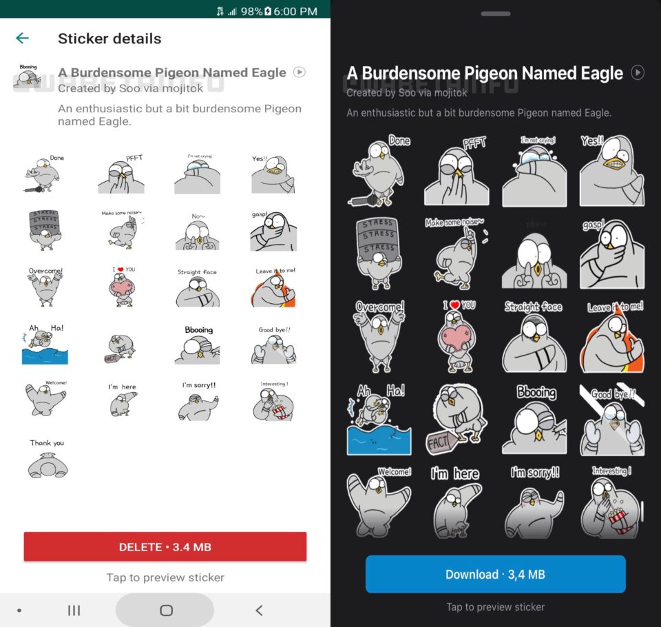 WhatsApp is releasing 6 new sticker packs today! | WABetaInfo