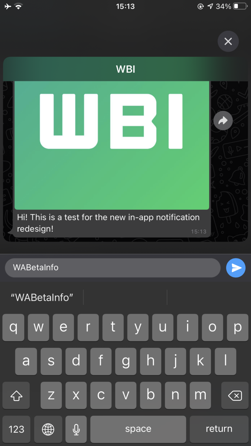 WhatsApp finally redesigns in-app notifications on iOS | WABetaInfo