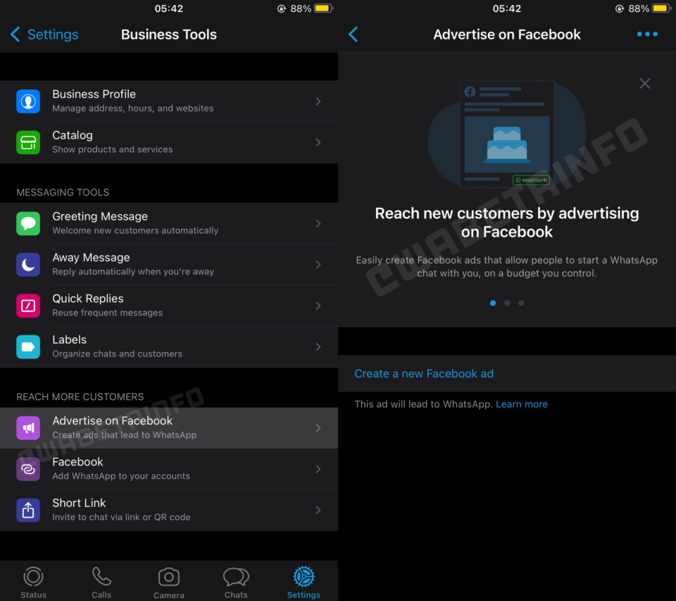 Create ads that lead to WhatsApp using WhatsApp Business | WABetaInfo