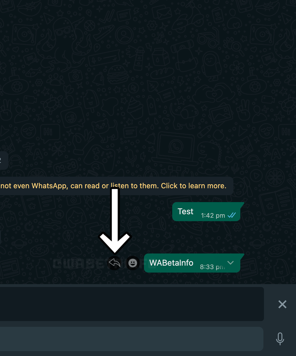 WhatsApp is working on a message reply shortcut | WABetaInfo