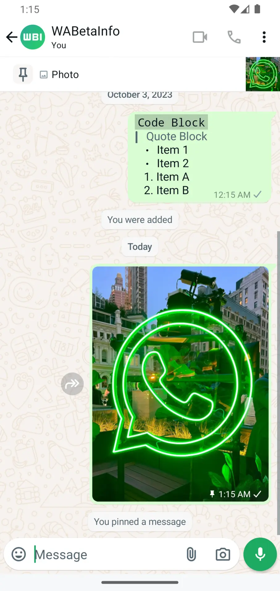 WhatsApp beta for Android 2.24.11.12: what's new? | WABetaInfo