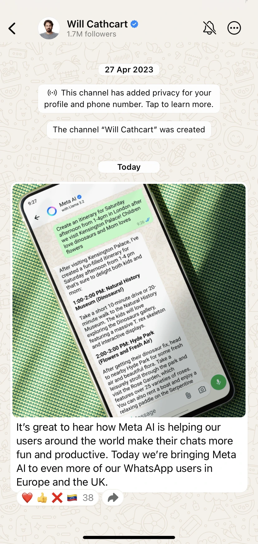 Meta AI chatbot expands to Europe and UK: now available on WhatsApp ...